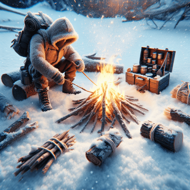 How To Start A Fire In Snowy Conditions - survival