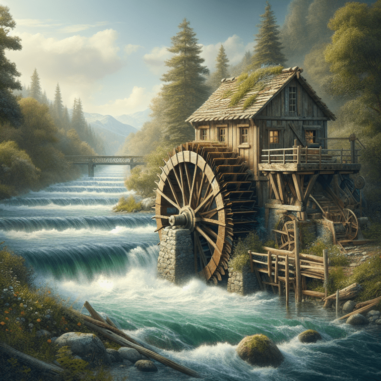 How To Make A Simple Water Wheel For Energy - survival