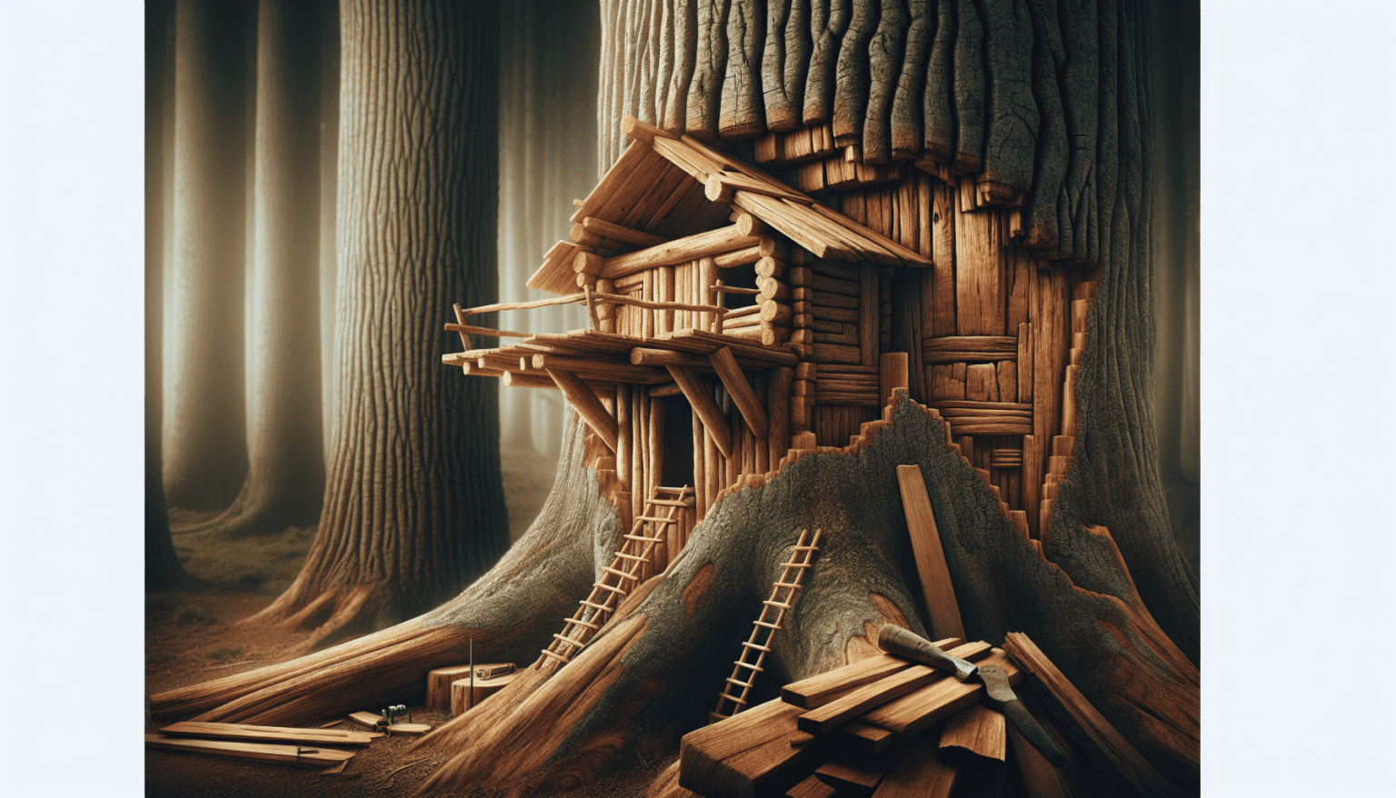 How To Build A Tree House For Shelter - survival